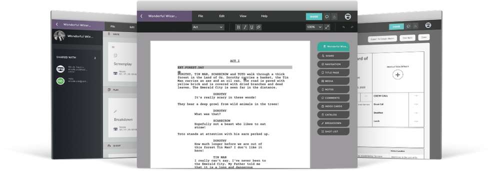 Scriptwriting and Pre-Production Enterprise Tools | Celtx Pro | Celtx